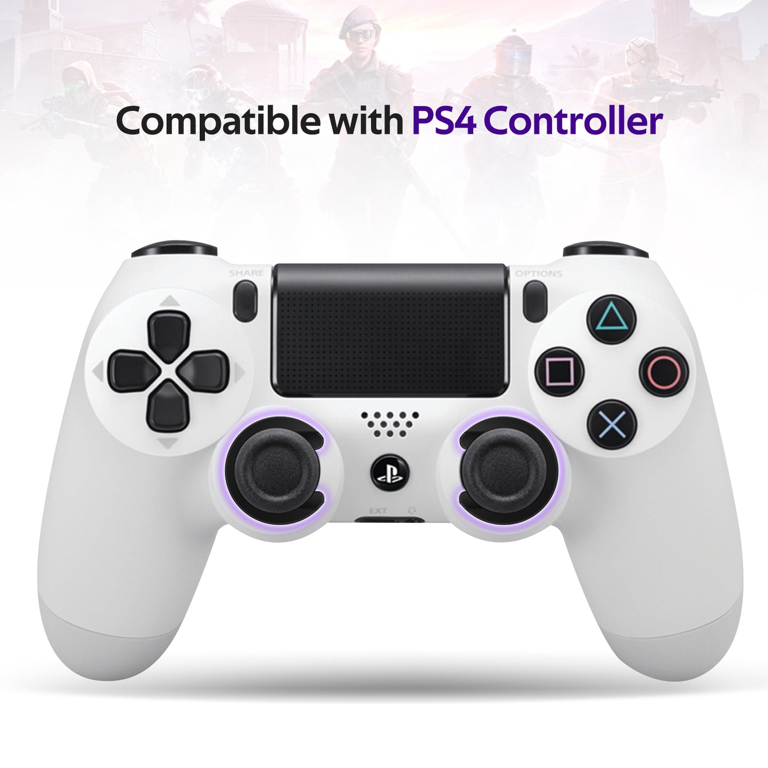 1 Pair of Joystick Protectors for Switch Pro Controller/ PS4 5 Control