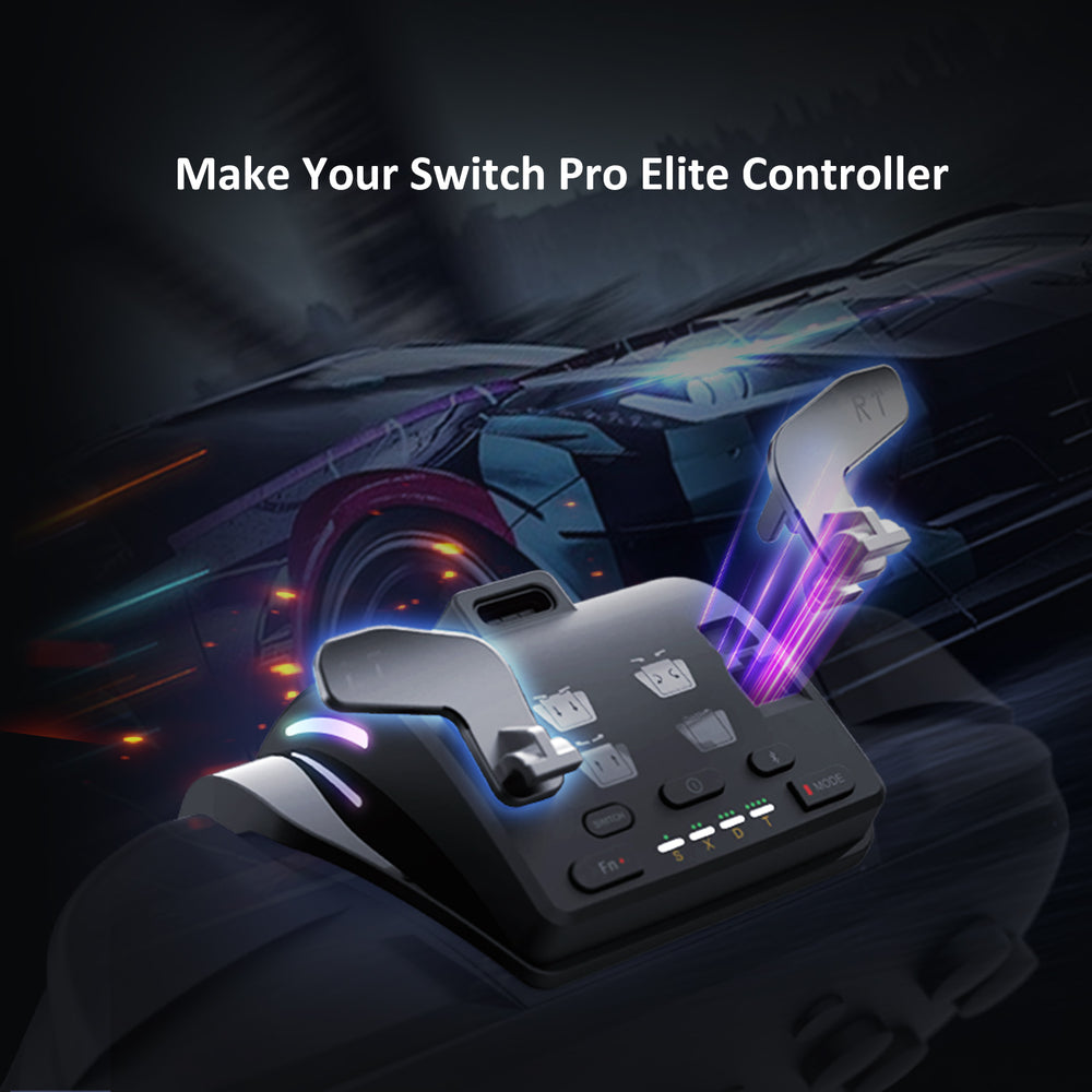 J6 Switch Controller Replacement for Joy-Con, Hall Effect Joysticks, R