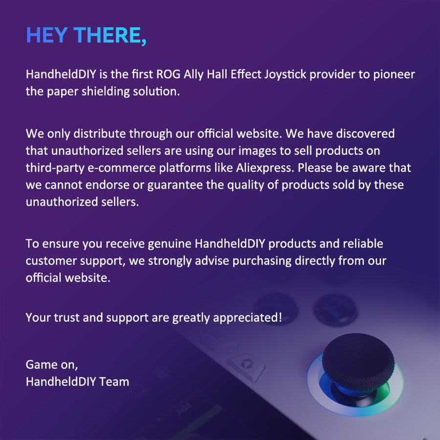 Hall Joystick for ROG Ally / X, with Free Tools Kit [Does Not Compromi