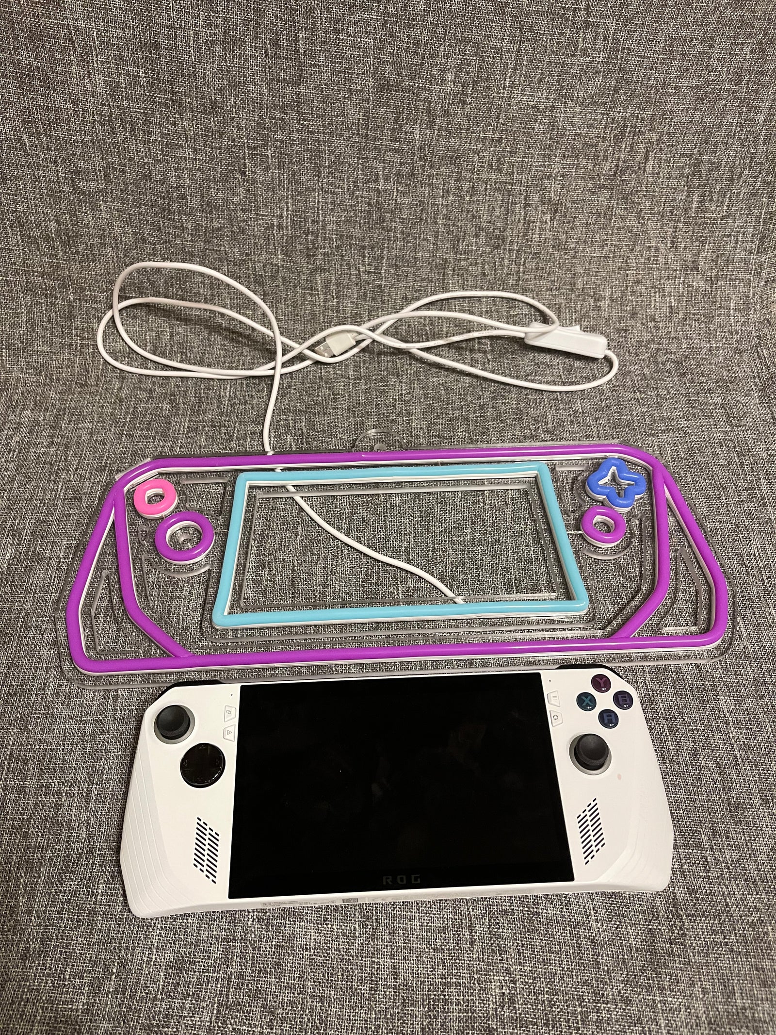 ROG Ally LED Neon Sign with Switch and USB Plug, Gamer's Best Gift, 40