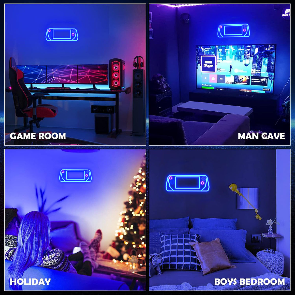 ROG Ally LED Neon Sign with Switch and USB Plug, Gamer's Best Gift, 40