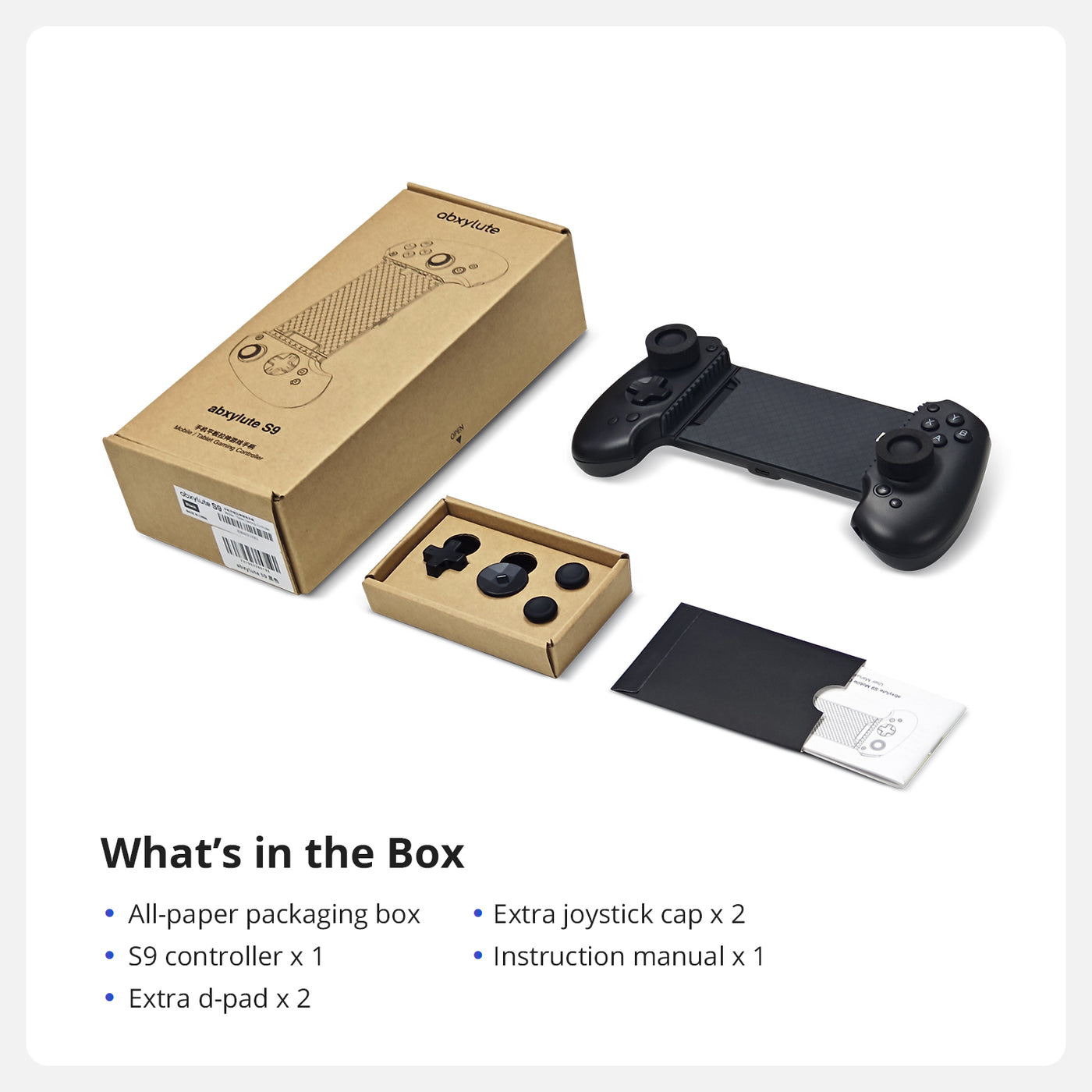abxylute S9 Premium Mobile Controller, Type-C, Console-Quality, for iP